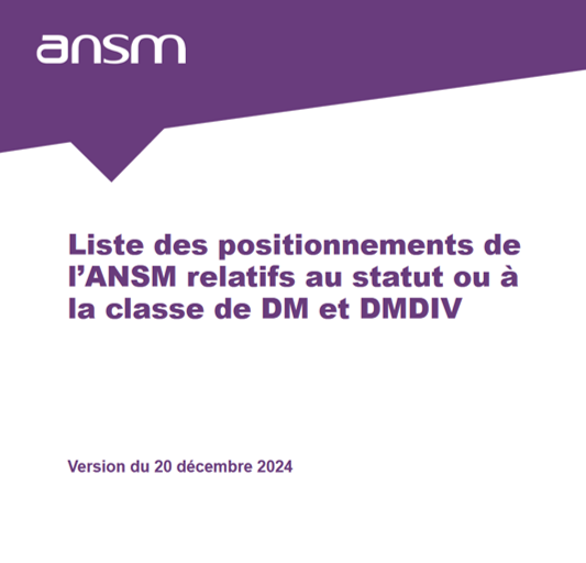 Guide ANSM sur les cas frontières MDR 2017/745 et IVDR 2017/746
